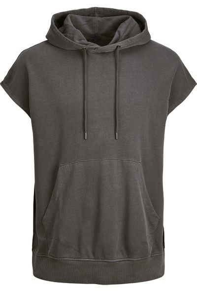 Kapüşon Detaylı Sıfır Kol Sweatshirt Kapüşon Detaylı Sıfır Kol Sweatshirt