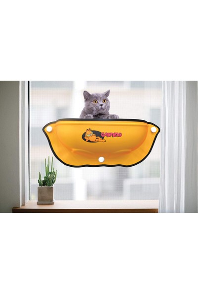 Garfıeld Cama Asılan Kedi Yatağı Sarı Garfıeld Cama Asılan Kedi Yatağı Sarı