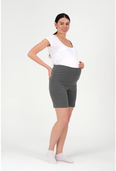 Prettychic Mama Hamile ve Lohusa Likralı Suprem Biker Şort Prettychic Mama Hamile ve Lohusa Likralı Suprem Biker Şort