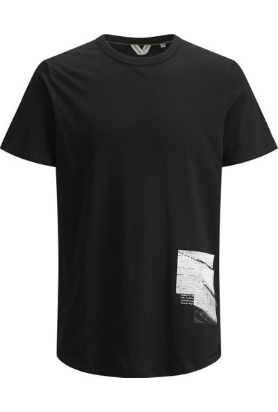 Jack & Jones Bisiklet Yaka Baskılı Tişört