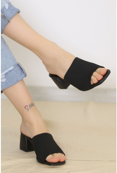 BYR 5 cm Triko Terlik Siyah