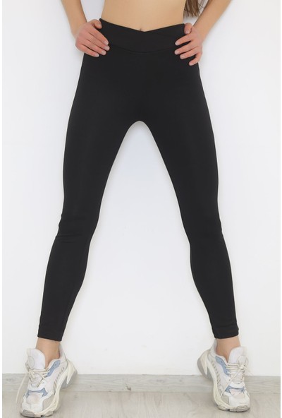 BYR Beli Çapraz Kemer Tayt Siyah BYR Beli Çapraz Kemer Tayt Siyah