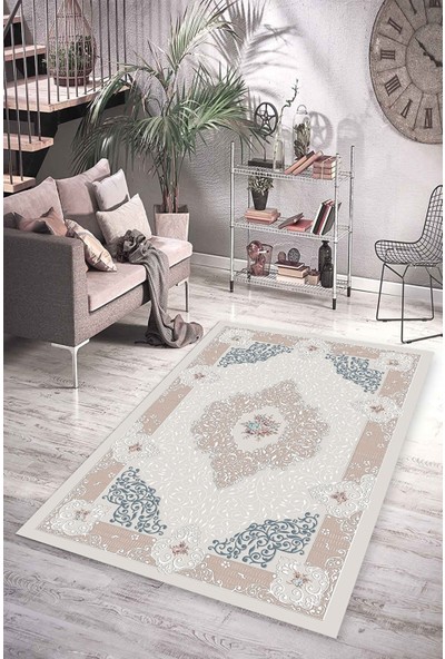Zeyhan Tekstil Saray Motif Süngerli Lastikli Kaymaz Su Geçirmez Halı Örtüsü Zeyhan Tekstil Saray Motif Süngerli Lastikli Kaymaz Su Geçirmez Halı Örtüsü