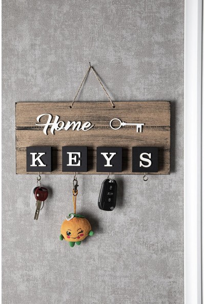Doreline Home Keys El Yapımı Ahşap Anahtar Askısı, Pano Anahtarlık Naturel Renk Doreline Home Keys El Yapımı Ahşap Anahtar Askısı, Pano Anahtarlık Naturel Renk