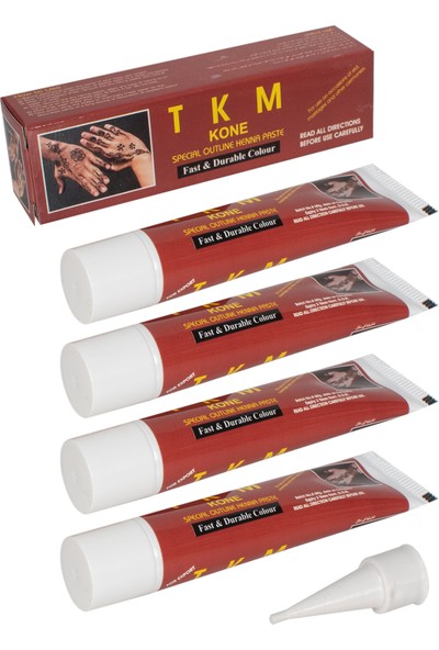 Kına Atölyesi 4 adet Hint Kınası 50 Gr Kızıl