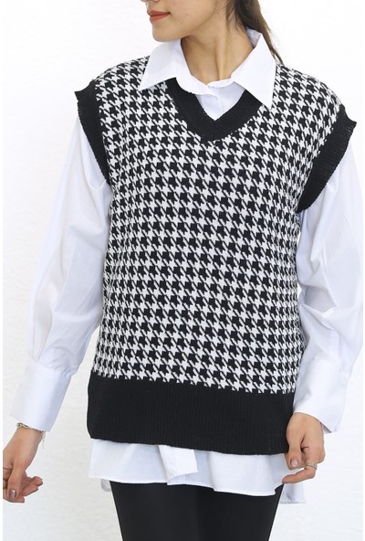 BYR Kazayağı Süveter Siyah