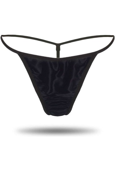 BYR Saten Tanga Siyah BYR Saten Tanga Siyah