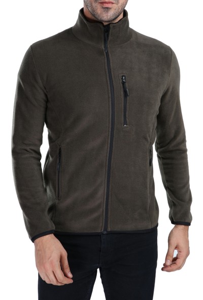 Ghassyco. Erkek Tam Fermuarlı Polar Ceket