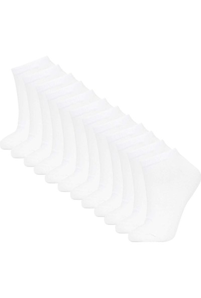 DeFacto Kadın Pamuklu 12'li Kısa Çorap X8595AZNS DeFacto Kadın Pamuklu 12'li Kısa Çorap X8595AZNS
