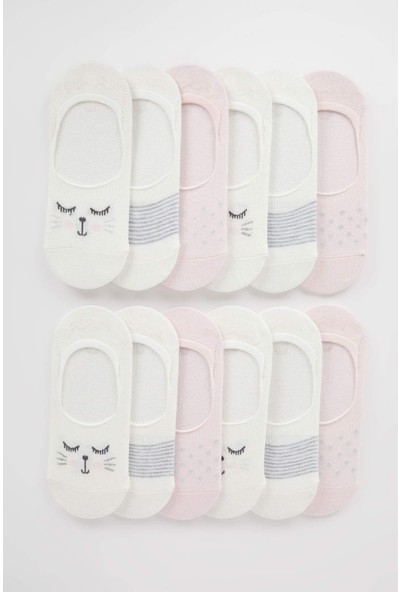 DeFacto Kadın Pamuklu 12'li Babet Çorap X8583AZNS DeFacto Kadın Pamuklu 12'li Babet Çorap X8583AZNS