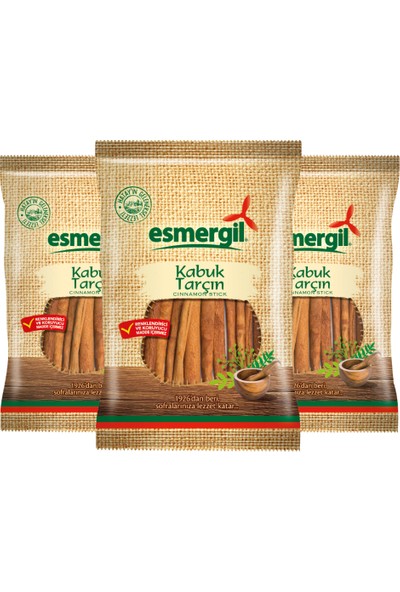 Esmergil Tarçın Kabuk 3'lü Paket 3 x 30 gr Esmergil Tarçın Kabuk 3'lü Paket 3 x 30 gr