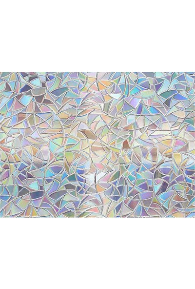 Seasong Yarı Saydam Pencere Filmi Etiketi Yapıştırılmış Vitray Uv Blok Don Cam Etiketi 90X200CM (Yurt Dışından)