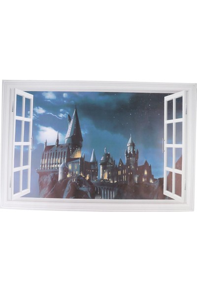 Prettyia Çıkarılabilir Art Aile Duvar Çıkartması Kalesi (Yurt Dışından)