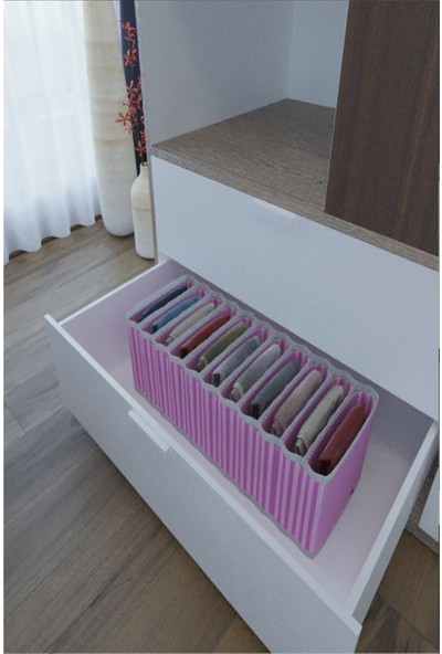 Lisinya 11 Bölmeli Dolap ve Çekmece Içi Düzenleyici Akordiyon Organizer (6 Adet) Large Lisinya 11 Bölmeli Dolap ve Çekmece Içi Düzenleyici Akordiyon Organizer (6 Adet) Large