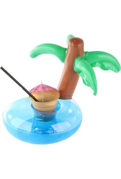 Palmiye Şişme Deniz Havuz Bardak Tutucu Float Bar 26*22 cm Palmiye Şişme Deniz Havuz Bardak Tutucu Float Bar 26*22 cm