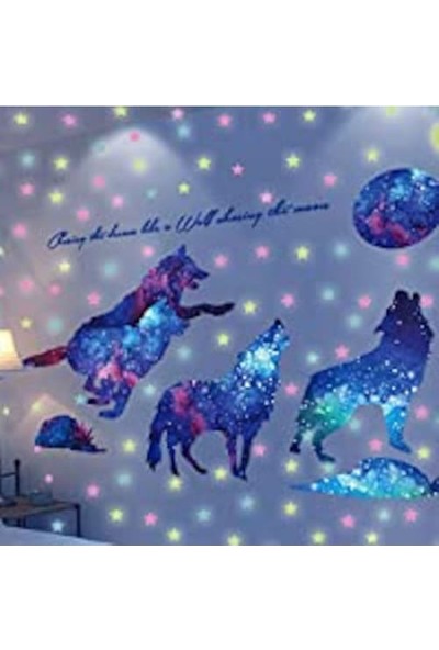 Charge Ho Bear Yıldızlı Gökyüzü Galaxy Kurt Odası Dekor Duvar Çıkartma Charge Ho Bear Yıldızlı Gökyüzü Galaxy Kurt Odası Dekor Duvar Çıkartma