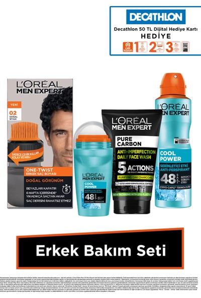 Erkek Bakım Seti - One Twist Saç Boyası 02 Siyah & Cool Power Deodorant & Rollon & Yüz Yıkama Jeli Erkek Bakım Seti - One Twist Saç Boyası 02 Siyah & Cool Power Deodorant & Rollon & Yüz Yıkama Jeli