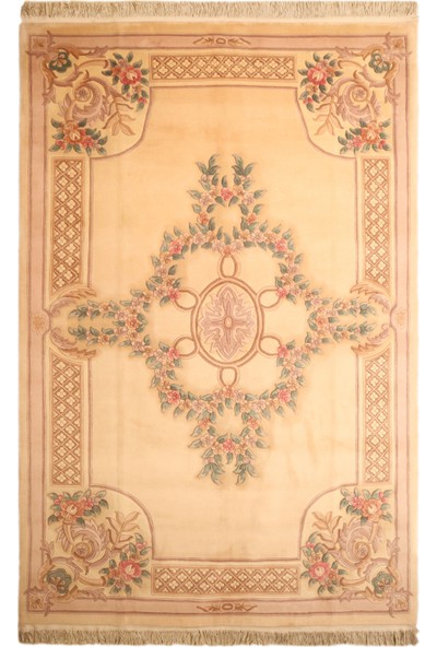 Koçaklar Klasik Kabartmalı Orjinal El Dokuma Çin Halısı 200 x 300