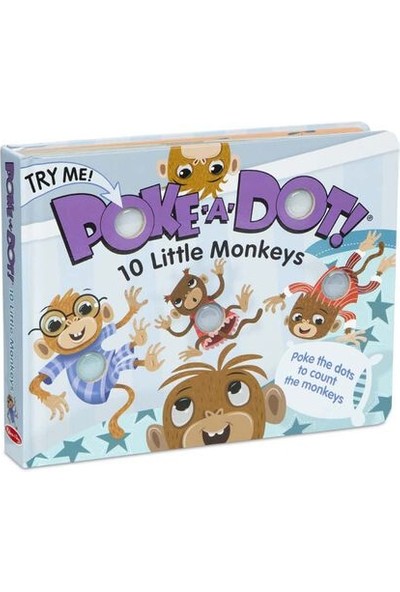 Poke-A-Dot Interaktif Kitap - 10 Little Monkeys Poke-A-Dot Interaktif Kitap - 10 Little Monkeys