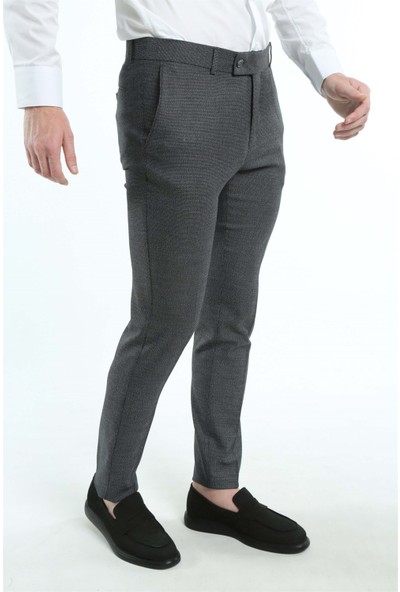 Intersivin Slim Fit Antrasit Likralı Erkek Kumaş Pantolon Intersivin Slim Fit Antrasit Likralı Erkek Kumaş Pantolon