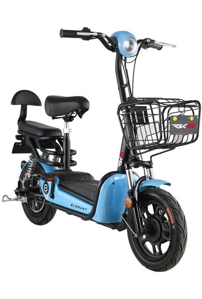 Rks Elegant Elektrikli Moped Mavi