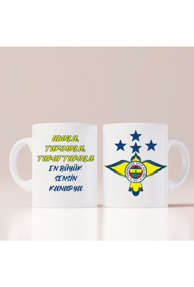 Seç Fenerbahçe Baskılı Tasarımlı Seramik Kupa Bardak