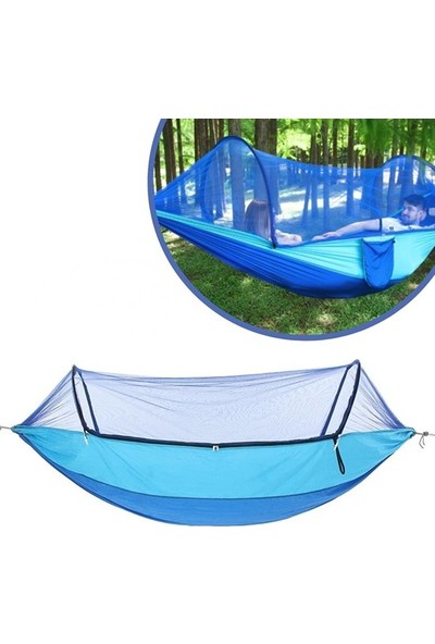 Mbois Pratik ve Hızlı Açılan Kendiliğinden Cibinlikli Hamak ,uyku Salıncağı (120 cm x 250 Cm)