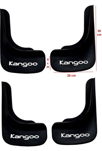Yenidünyaoto Renault Kangoo 4'lü Ön ve Arka Paçalık Çamurluk Tozluk REN1UX029 Yenidünyaoto Renault Kangoo 4'lü Ön ve Arka Paçalık Çamurluk Tozluk REN1UX029