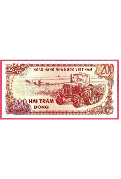 Vietnam 200 Dong 1987 Unc Çil Vietnam 200 Dong 1987 Unc Çil