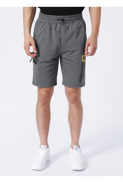 National Geographic Gri Melanj Erkek Sweat Şort C-Hılls