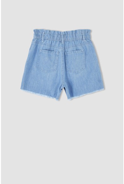 DeFacto kız Çocuk Paperbag Esnek Belli Jean ŞORT T3318A622HS DeFacto kız Çocuk Paperbag Esnek Belli Jean ŞORT T3318A622HS