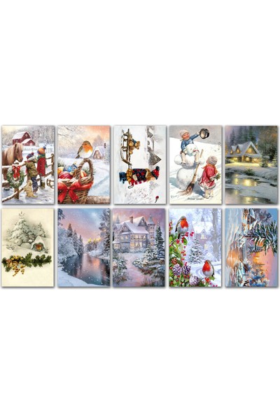 Yılbaşı Kartpostal Seti 10X15 cm