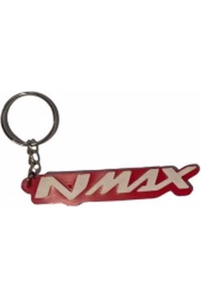 Anahtarlık Silikon N-Max (Kırmızı-Beyaz)