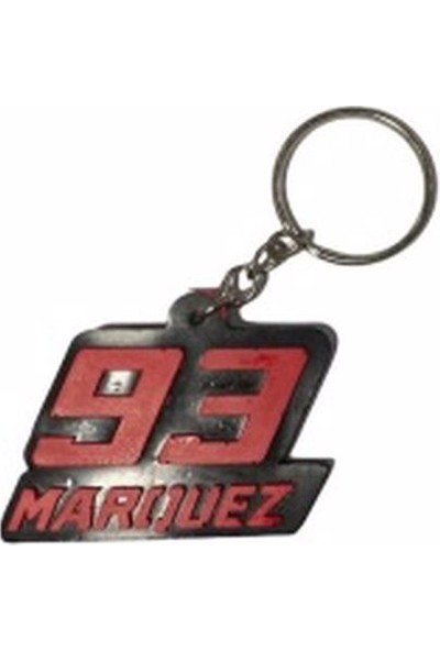 Anahtarlık Silikon 93 (Kırmızı-Siyah)