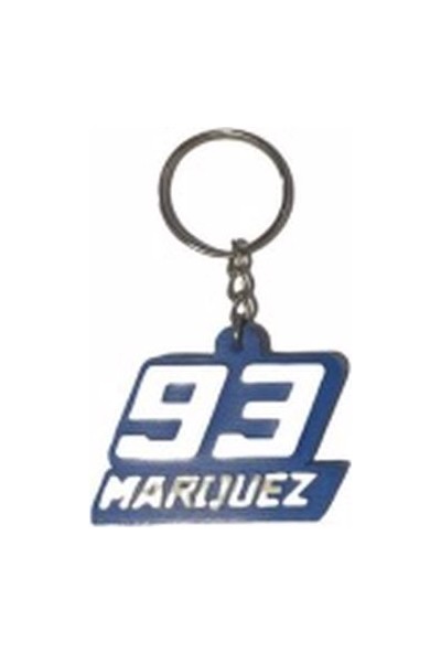 Anahtarlık Silikon 93 (Mavi-Beyaz)