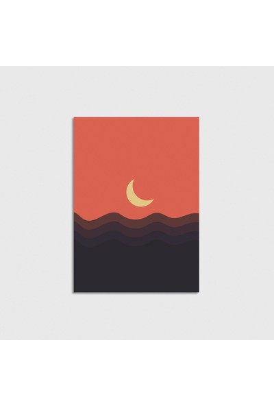 Moon - Çerçevesiz Poster Duvar Dekorasyon