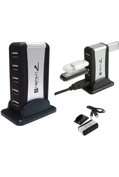 Mavi Ay Bilişim Standlı 7 Port USB Çoklayıcı Çoğaltıcı