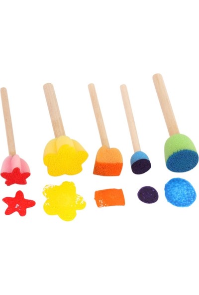 10 Paket Sünger Damgası Renkli Mantar Çubuğu(Yurt Dışından) 10 Paket Sünger Damgası Renkli Mantar Çubuğu(Yurt Dışından)