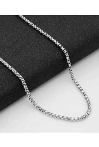 The Collection 50 cm Unisex Çelik Zincir Kolye The Collection 50 cm Unisex Çelik Zincir Kolye