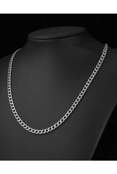 The Collection Unisex Paslanmaz Gümüş Çelik Zincir The Collection Unisex Paslanmaz Gümüş Çelik Zincir