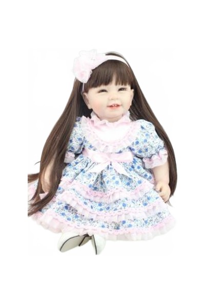 Reborn Bebek Bebekler Dock Yumuşak Silikon 22  Reborn Bebek Bebekler Dock Yumuşak Silikon 22