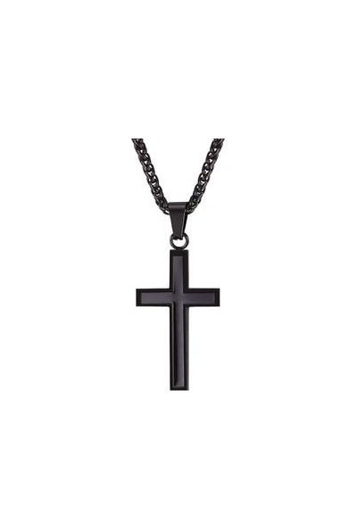 U7 Çapraz Kolye-Black