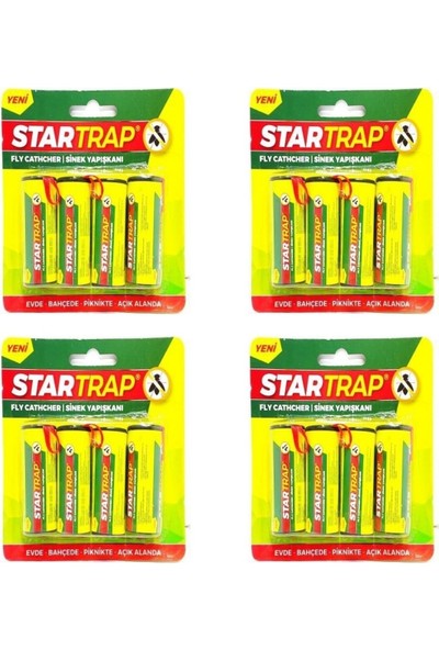 Startrap 16 Adet Sinek Bandı Sinek Yapışkanı Kartuş Fly Cathcher