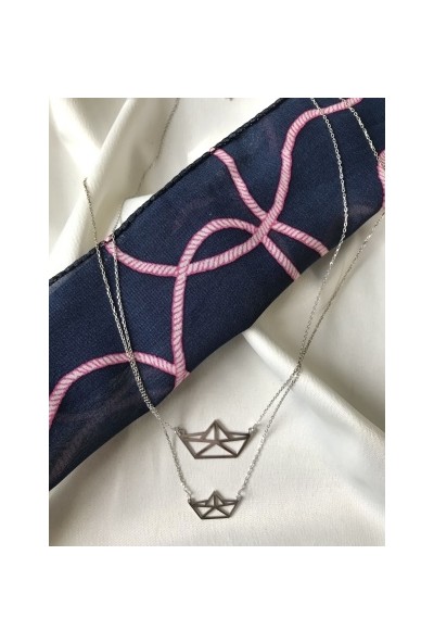 Ync Mücevher Gemi Figürlü Kolye