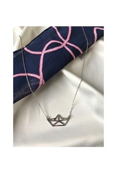 Ync Mücevher 925 Ayar Gümüş Gemi Figürlü Kolye Ync Mücevher 925 Ayar Gümüş Gemi Figürlü Kolye