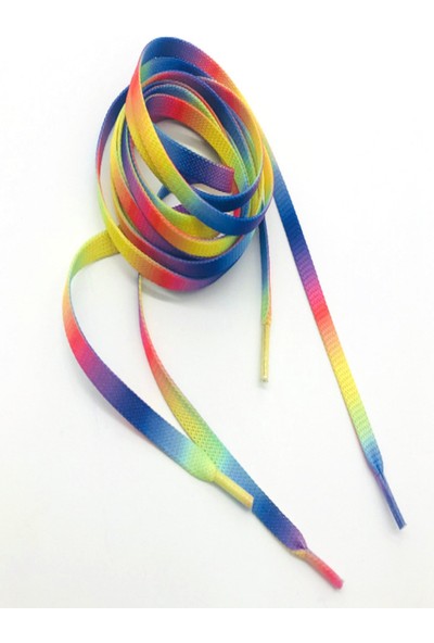 Ecocraft Spor Ayakkabı Bağcığı Gökkuşağı Renkli 120 cm 1 Çift