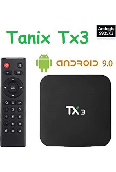 Tanix TX3_ 2+16GB S905X3 Amlogic 8k Android 9.0 Tv Box 2.4g/5ghz Çift Wifi Tanix TX3_ 2+16GB S905X3 Amlogic 8k Android 9.0 Tv Box 2.4g/5ghz Çift Wifi