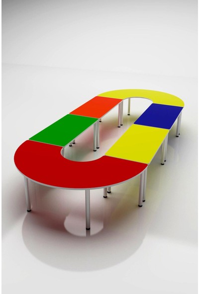Anaokulu Oval Grup Çalışma Masası