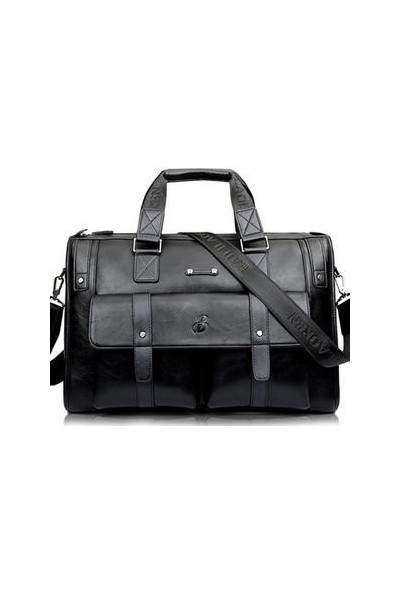 Xinhang Moda 100% Erkekler Iş Vintage Laptop Evrak Büyük Kapasiteli Yatay Seyahat Omuz Siyah Çanta (Yurt Dışından) Xinhang Moda 100% Erkekler Iş Vintage Laptop Evrak Büyük Kapasiteli Yatay Seyahat Omuz Siyah Çanta (Yurt Dışından)