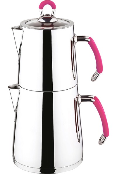 Oms Retro Paslanmaz Çelik Çaydanlık 8064L Oms Retro Paslanmaz Çelik Çaydanlık 8064L